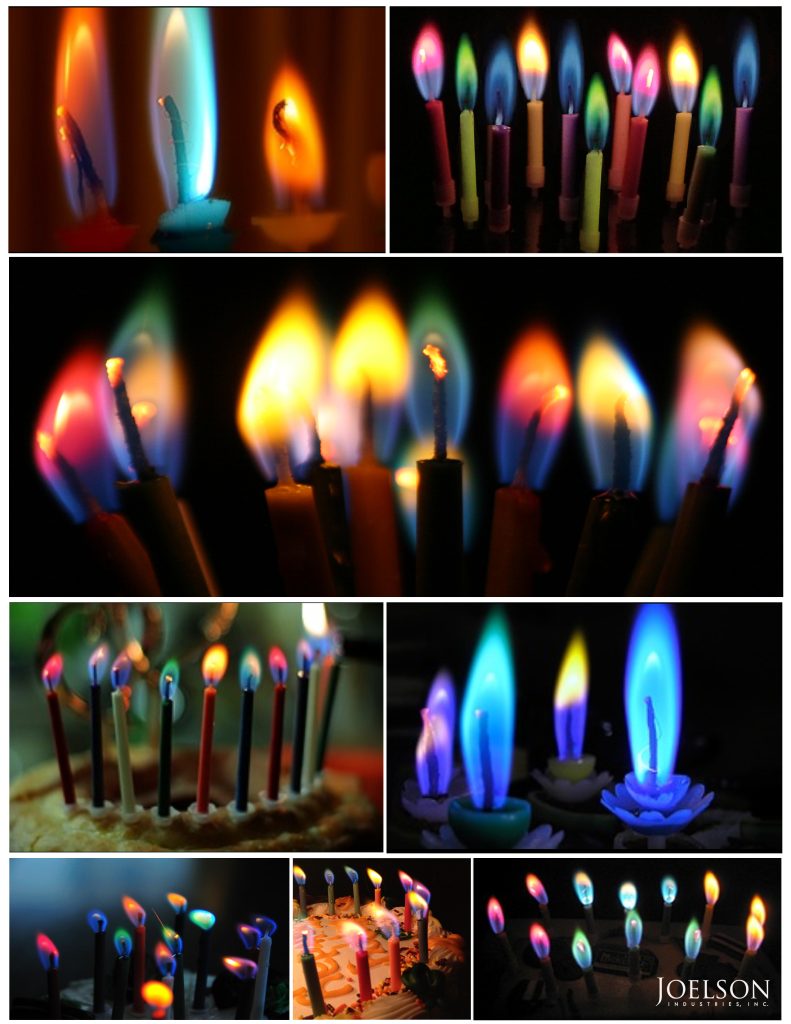 Amazing Colorflame Multicolor Happy Birthday Candles And Holders-12 ...